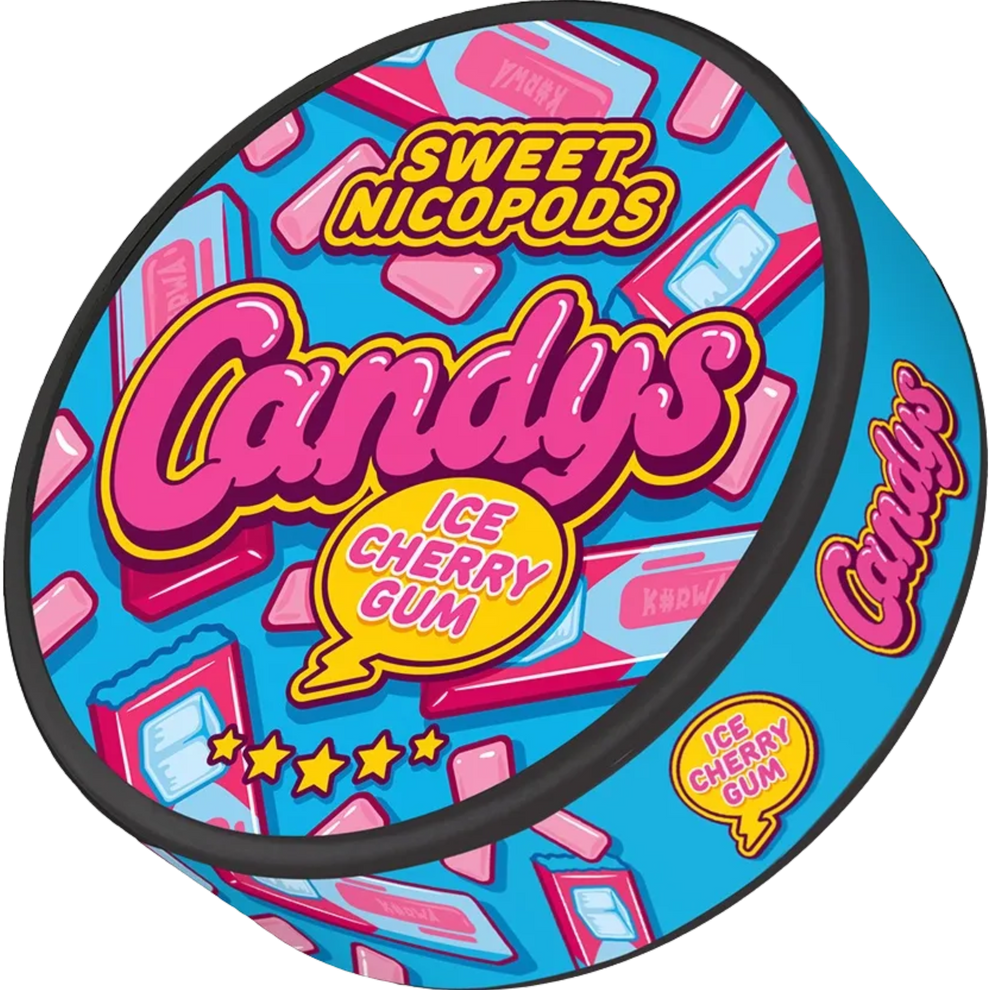 Candys Ice Cherry Gum - 46.9mg – Snus Town