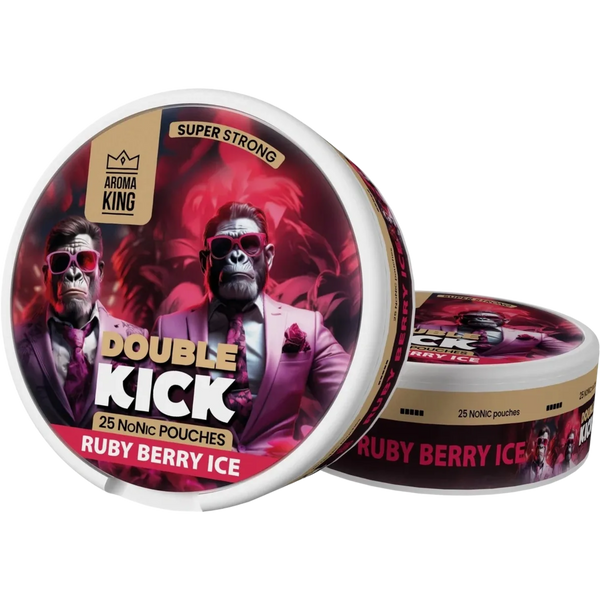 Aroma King NoNic Double Kick Ruby Berry Ice - 10mg – Snus Town