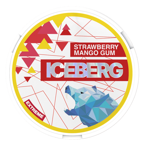 Iceberg Strawberry Mango Gum - 50mg – Snus Town